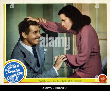 Hedy Lamarr & Clark Gable Film Comrade X (USA 1940) Characters ...