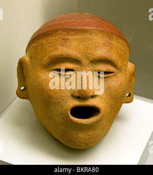 Head representing our lord the flayed Xipe Totec Mixteca 1250 1520 AD ...