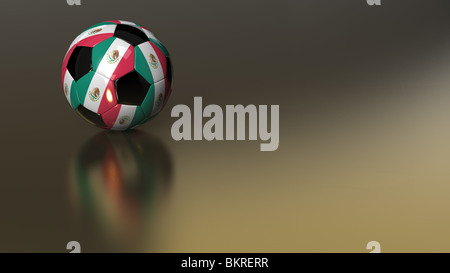 High quality render of 3D soccer ball is burning in flames on black ...