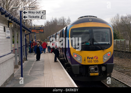 British Rail Windermere railway station on the Oxenholme to Windermere ...