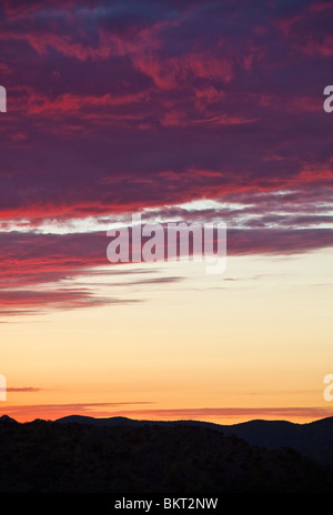 Namibia,sunset landscape in the Omaruru reserve Stock Photo - Alamy