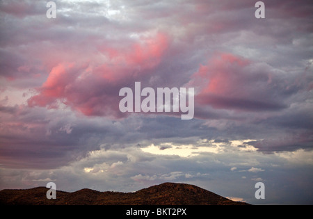 Namibia,sunset landscape in the Omaruru reserve Stock Photo - Alamy