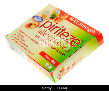 Piriteze Allergy Tablets Stock Photo - Alamy