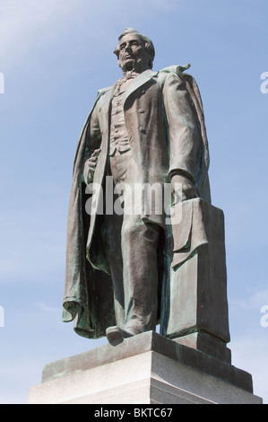 Statue of William Hamilton Merritt, who championed the building of the ...