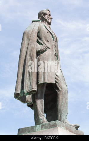 Statue of William Hamilton Merritt, who championed the building of the ...