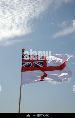 UK Seafaring the Red Ensign flag of the British merchant marine Stock ...
