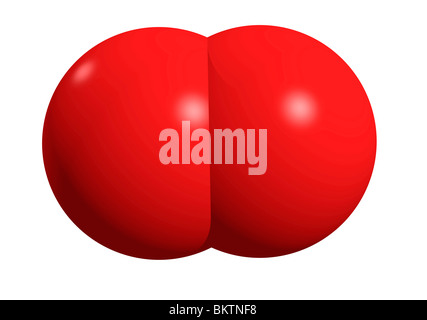 Sauerstoffmolekül O2 / oxygen molecule O2 Stock Photo - Alamy