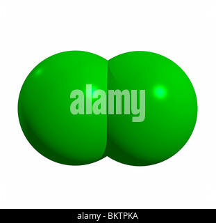Chlormolekül Cl2 / chlorine molecule Cl2 Stock Photo - Alamy