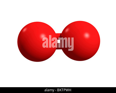 Sauerstoffmolekül O2 / oxygen molecule O2 Stock Photo - Alamy