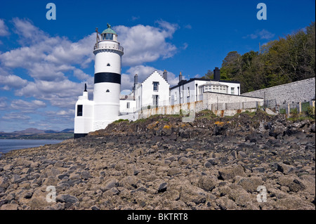 The famous Cloch lighthouse at Cloch Point south of Gourock on the ...