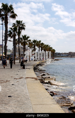 Cyprus, Paphos, seafront promenade Stock Photo - Alamy