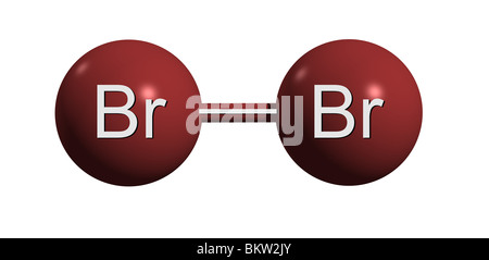 Bromine molecule Br2 Stock Photo - Alamy