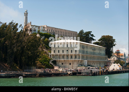 Building 64 and the Ferry Dock, Alcatraz Island or "The Rock", San ...