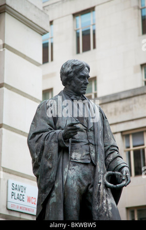 Memorial statue to Sir Michael Faraday the experimental physicist ...