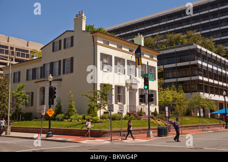 WASHINGTON, DC, USA - University President's house at George Stock ...