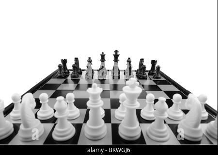Chess. Desktop logic game.Perspective view Stock Photo - Alamy