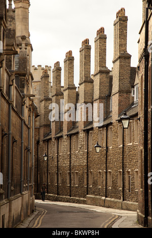 Trinity Lane, Cambridge, England, UK in Black and White Sepia Tone ...