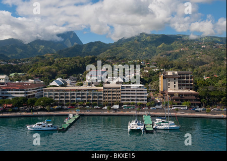 Papeete Waterfront, Tahiti, French Polynesia Stock Photo - Alamy