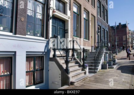 Amsterdam Canal House Stair Netherlands Stock Photo - Alamy