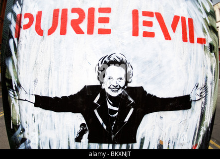 Margaret Thatcher - Pure Evil Stock Photo - Alamy