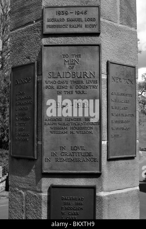 Slaidburn War Memorial Stock Photo - Alamy