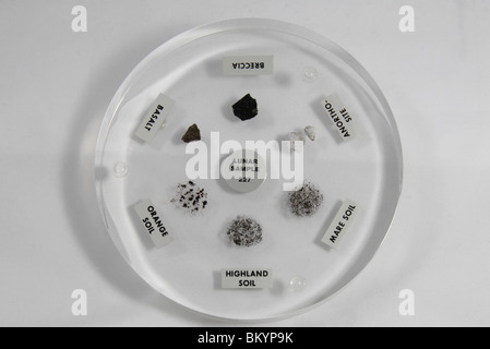 Anorthosite breccia, moon rock Stock Photo - Alamy