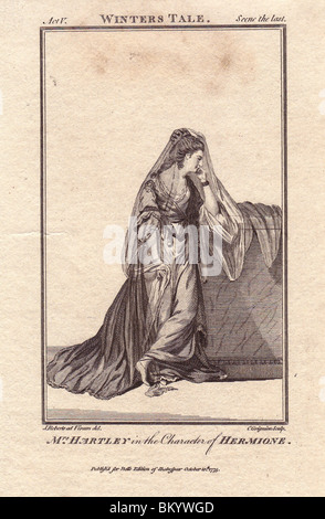 Mrs. Elizabeth Hartley as Hermione in Shakespeare's "The Winter's Tale ...