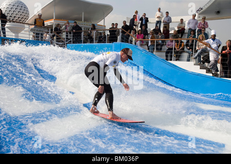 Surfing on a cruise ship Stock Photo - Alamy