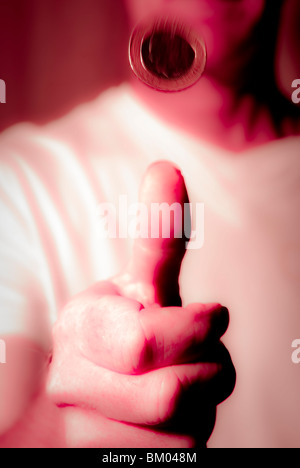 Man Flipping Coin Stock Photo - Alamy