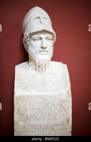 Bust of Pericles bearing the inscription “Pericles, son of Xanthippus ...