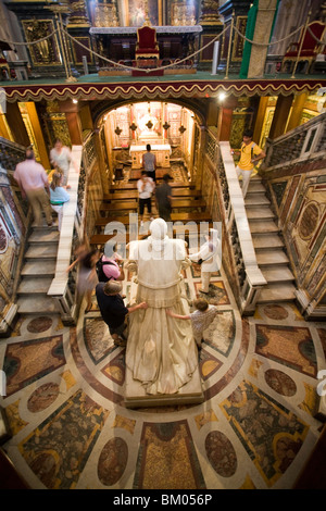 Holy Crib relic in the crypt under the main altar at the papal basilica ...