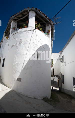 Traditional architecture, Montanchez, Spain Stock Photo - Alamy