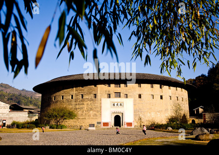 traditional hakka earthen houses in fujian province, china. classified ...