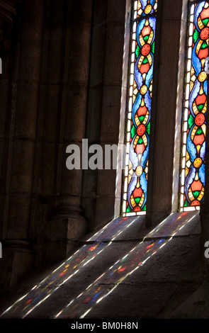 Stained Glass Inside the Sé Lisbon Stock Photo - Alamy