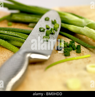 Chopped Spring Onions Stock Photo - Alamy