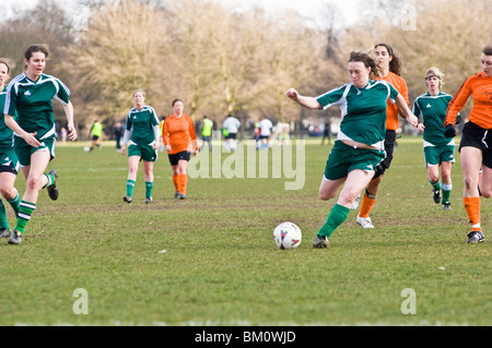 Women's Football, Clapham Common, South London Stock Photo - Alamy