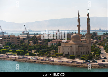 The Mosque at Port Tawfik along the Banks of The Suez Canal, Egypt ...