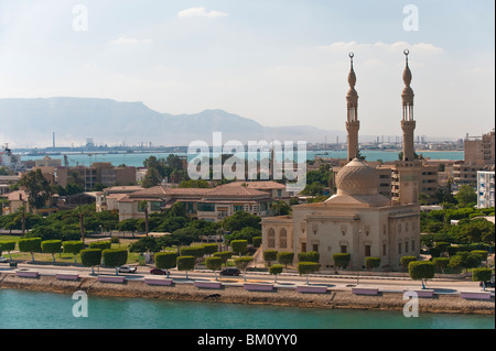 The Mosque at Port Tawfik along the Banks of The Suez Canal, Egypt ...