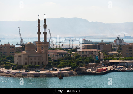 The Mosque at Port Tawfik along the Banks of The Suez Canal, Egypt ...