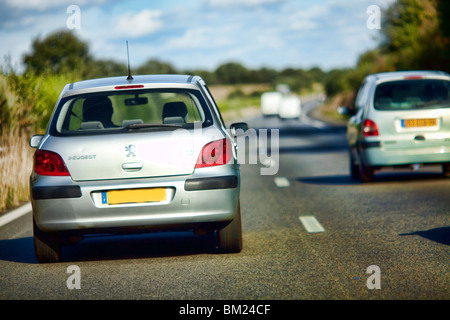 Cars on the N165 (E60) Road, Brittany, France Stock Photo - Alamy