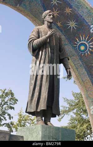 Tajikistan, Dushanbe, Statue of Ismail Samani (Ismoili Somoni Stock ...