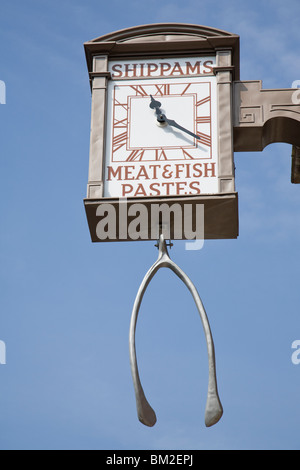 Clock at former Shippams Paste factory, East Street, Chichester, West ...