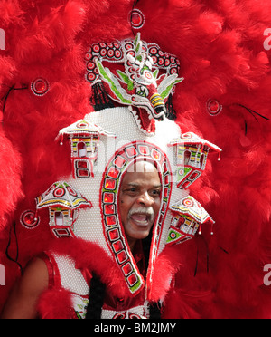 Mardi Gras indian New Orleans Louisiana USA Stock Photo - Alamy