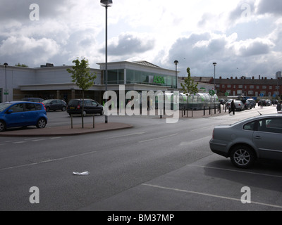 Trolley ASDA Supermarket Car Park Hayle Cornwall Stock Photo - Alamy