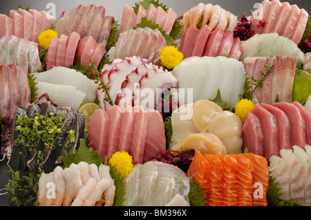 Japanese cuisine Raw octopus sashimi snack apetizer Stock Photo - Alamy