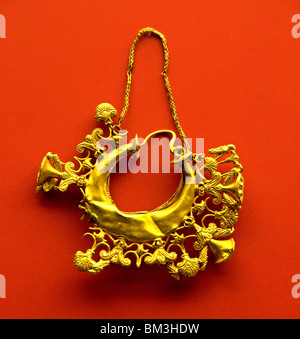 Gold earring treasure of La Aliseda the Iron Age artwork Spain Spanish ...