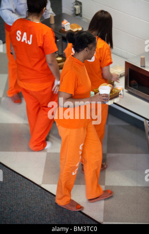 African American inmates in detention center or correctional facility ...