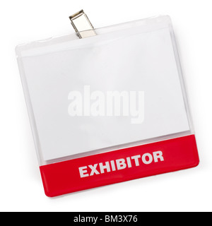 Name Tag with white background Stock Photo - Alamy