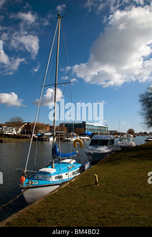 Tucton Bournemouth Dorset Hampshire River Stour UK Marina Boats Stock ...
