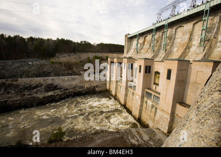Comerford Dam on the Connecticut River in Monroe, New Hampshire and ...